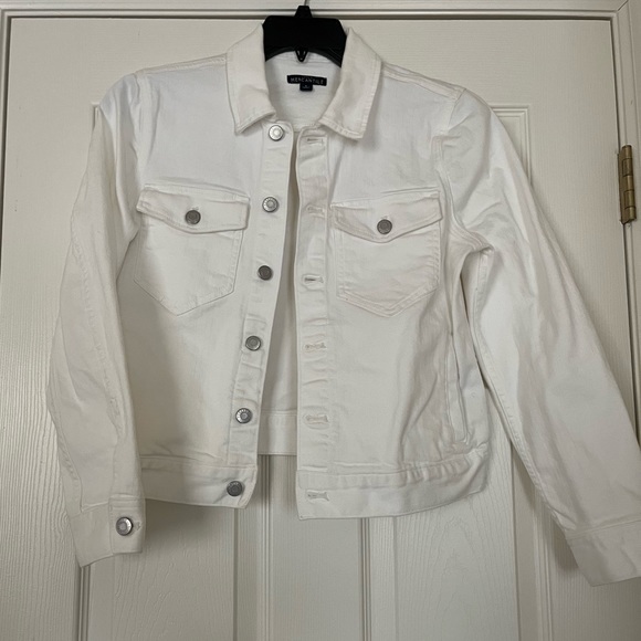 J. Crew | Jackets & Coats | Jcrew White Jean Jacket | Poshmark